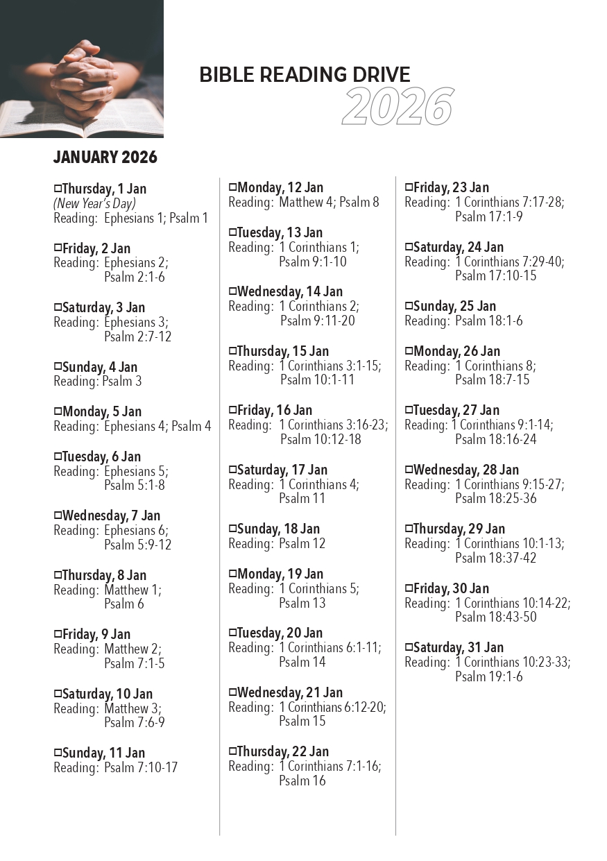 Wesley Methodist Church - BRD2026 Reading Plan